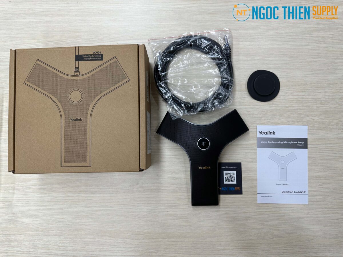 Yealink VCM34 Video Conferencing Microphone Array - Thiết bị họp trực ...