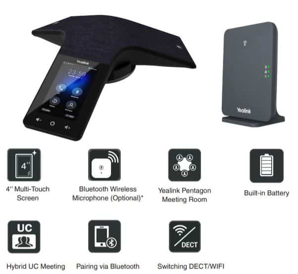 Điện thoại hội nghị Yealink CP935W-Base - Thiết bị họp trực truyến | Giải pháp hội nghị truyền hình