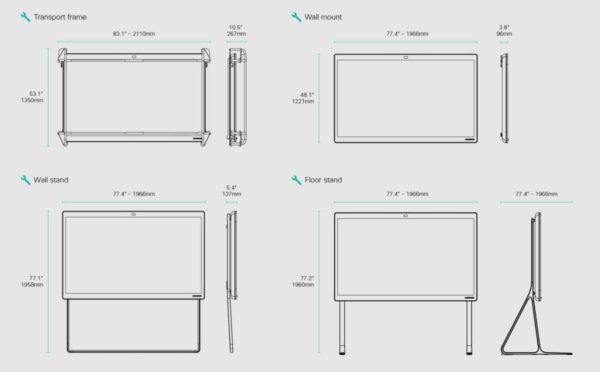 Cisco Webex Board 85S | Cộng tác All-in-One trong phòng lớn